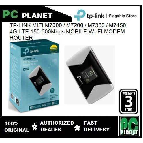 TP-LINK MIFI M7000 / M7200 / M7350 / M7450 4G LTE 150-300Mbps MOBILE WI ...