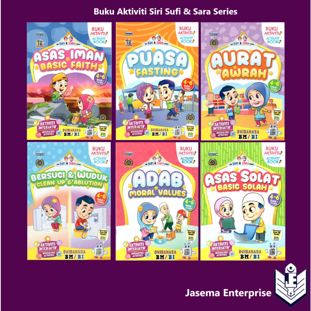 Buku Aktiviti Siri Sufi & Sara Series 4-6 Tahun -Dwibahasa Solat | Adab | Puasa | Aurat | Shopee ...