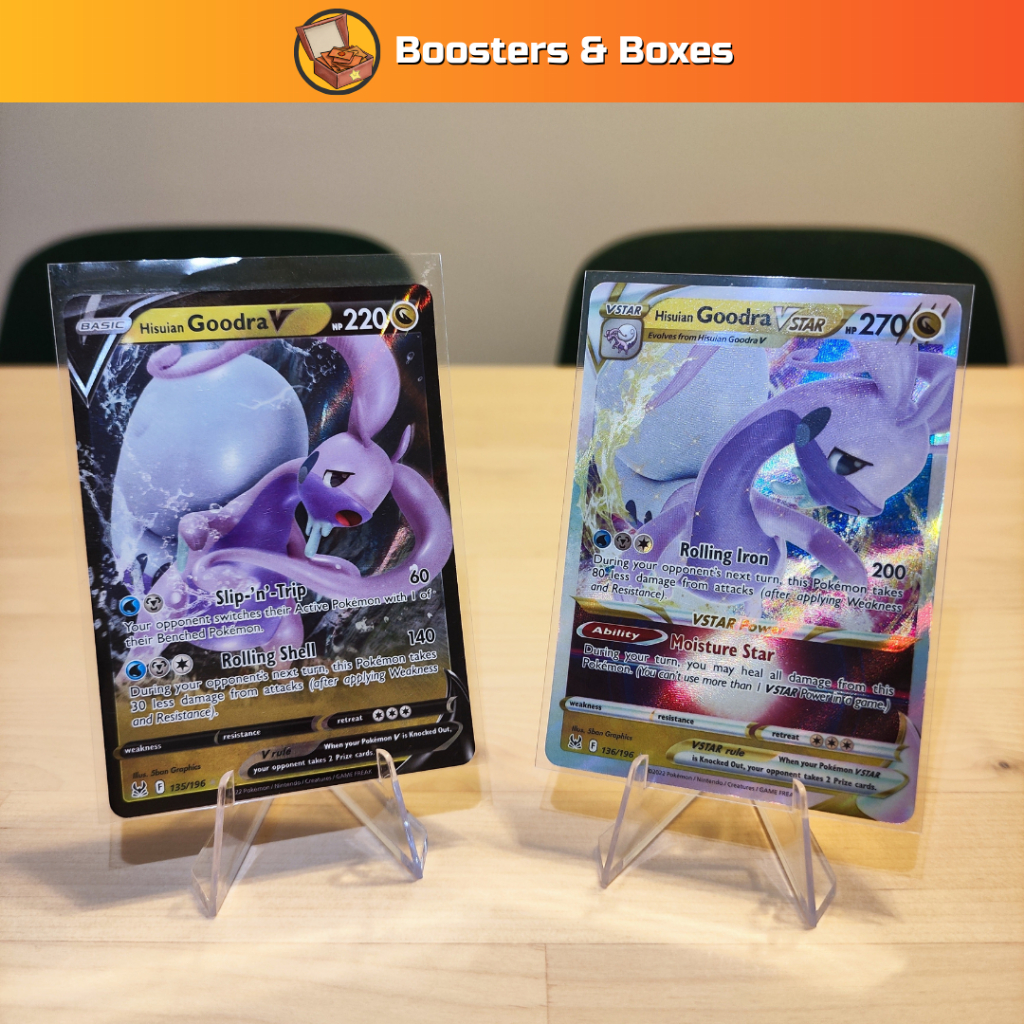 Hisuian Goodra V (135/196) and Hisuian Goodra VSTAR (136/196) [Sword ...