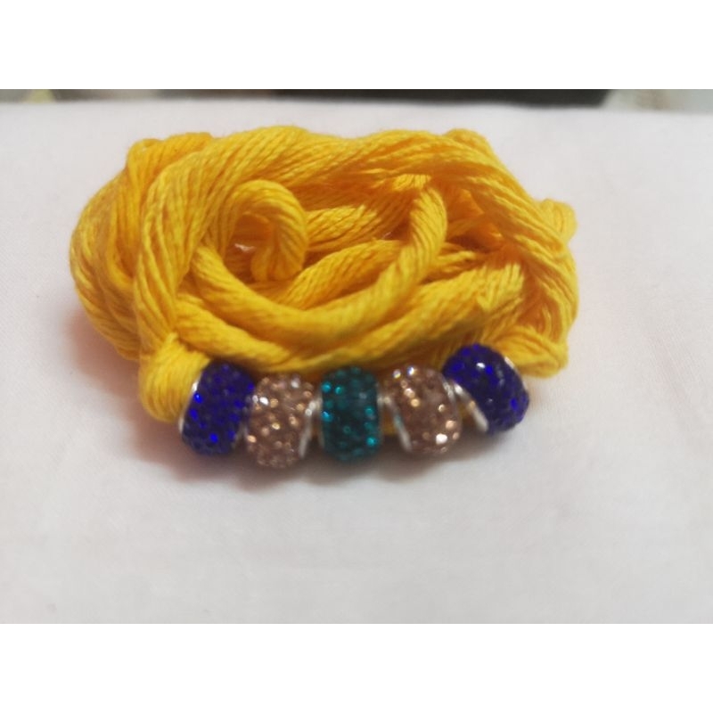 Royal blue gold with manjal thali kayiru | Shopee Malaysia