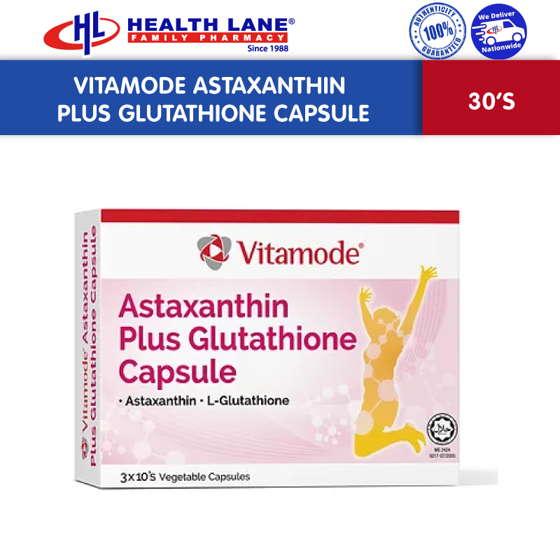 Vitamode Astaxanthin Plus Glutathione Capsule (30's) | Shopee Malaysia