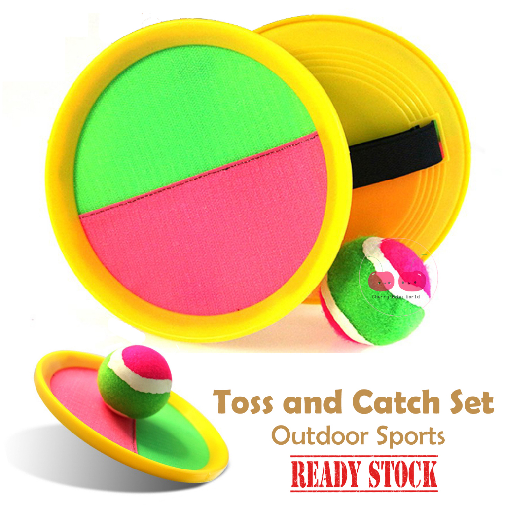 Throw and Catch Toss and Catch Ball Game Set Outdoor Beach Garden Pool ...