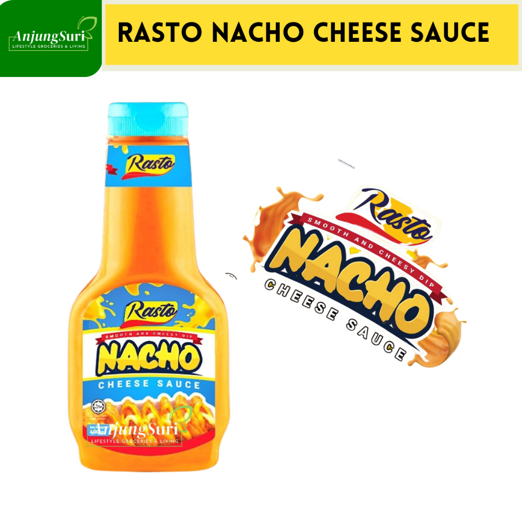 Rasto Nacho Cheese Sauce Leleh 400gm dalam botol Mudah Picit | Shopee ...