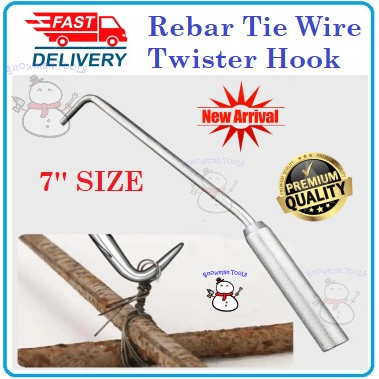 HEAVY DUTY 7'' Rebar Binding Hook Building Steel Wire Knitting Pliers ...