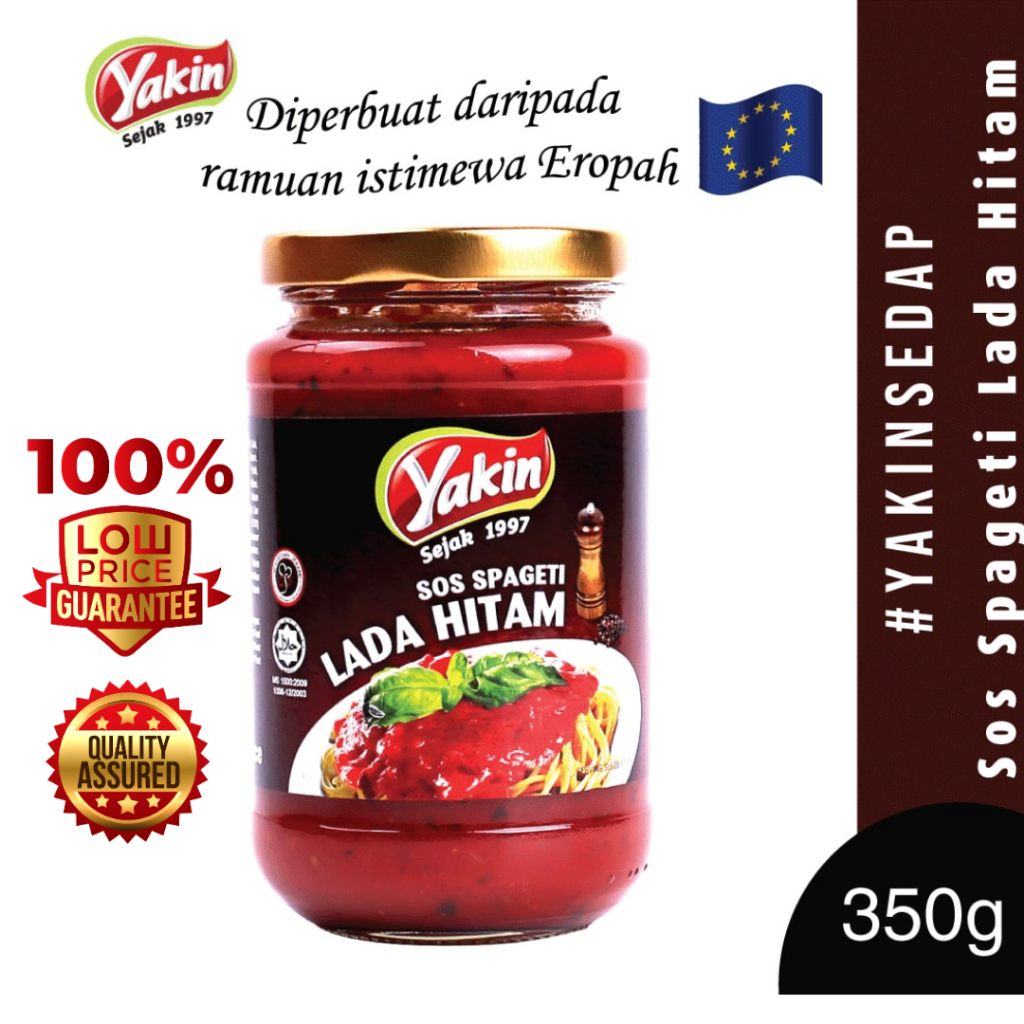 YAKIN SEDAP Black Pepper Pasta Sauce (350g) + FREE GIFT | Shopee Malaysia