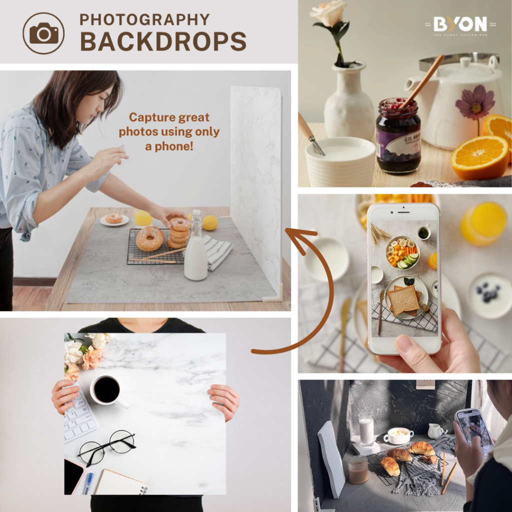 [Malaysia Stock] Hard Backdrop Board 60x60cm Photography Studio Wooden ...