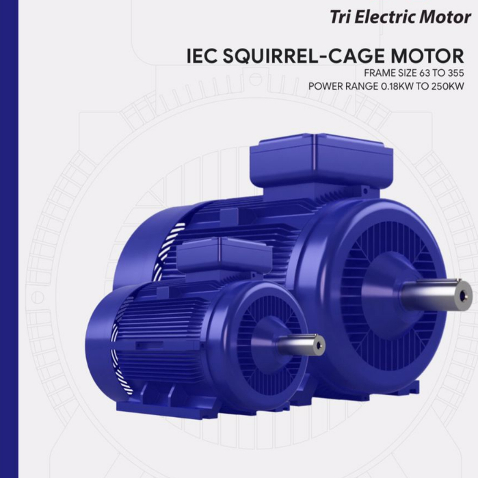 TRI ( IE2 ) 2hp ( 1.5kw ) x 4pole ( rpm1400 ) x 3phase Aluminium Foot ...