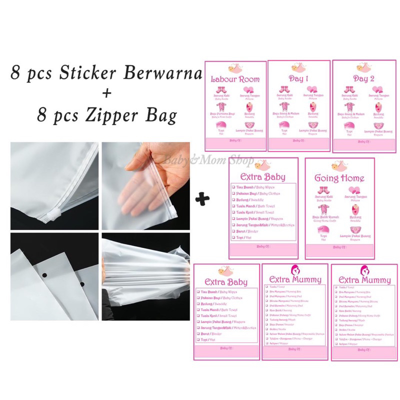 Plastik Hospital Maternity Ziplock Beg Packing Barang Keperluan Baby ...