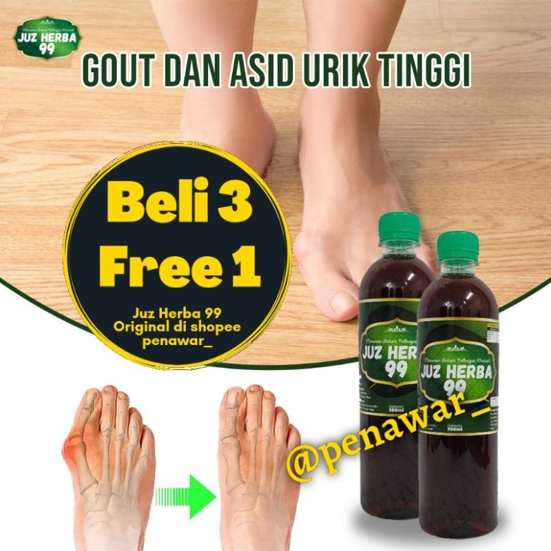 Jus Gout Supplement Gaot Bengkak Kaki Asid Urik Tinggi Ubat sendi Saraf ...