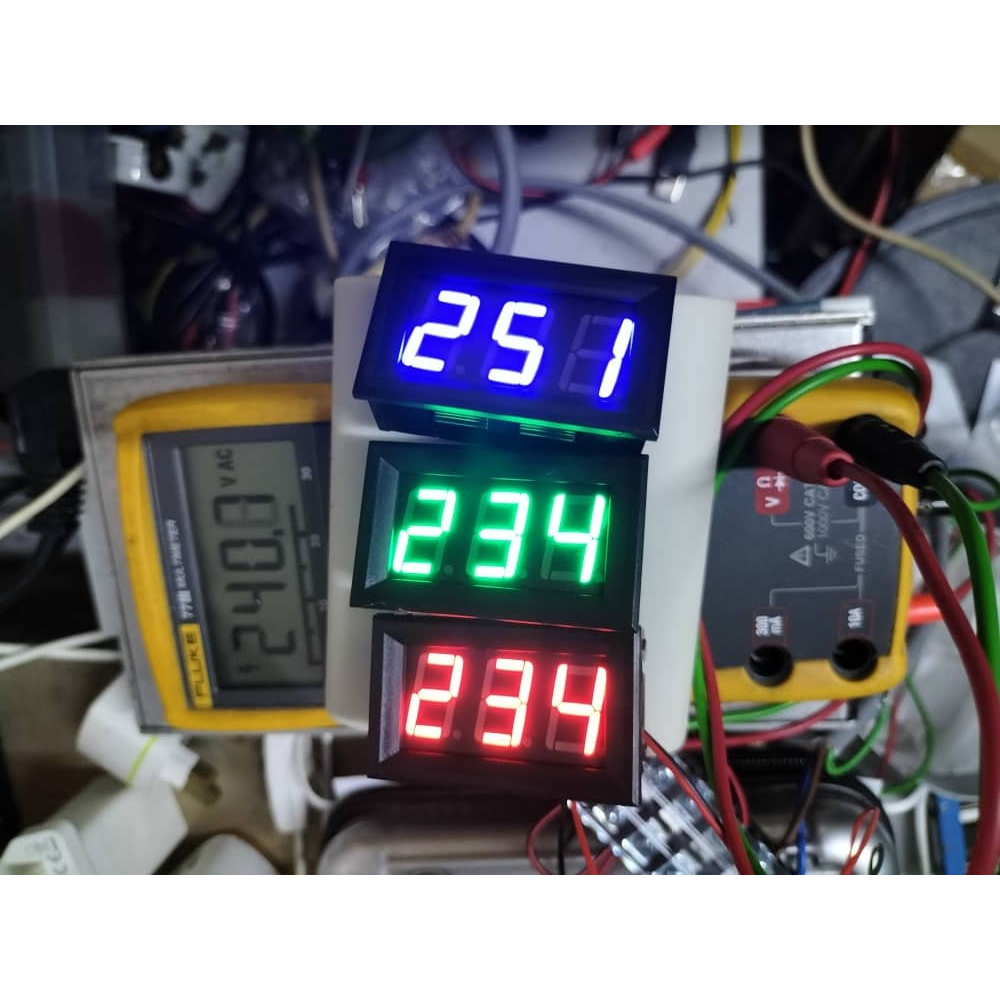 AC Digital Voltmeter 110V 220V 240V 380V 0.56 Inch LED Digital Panel ...