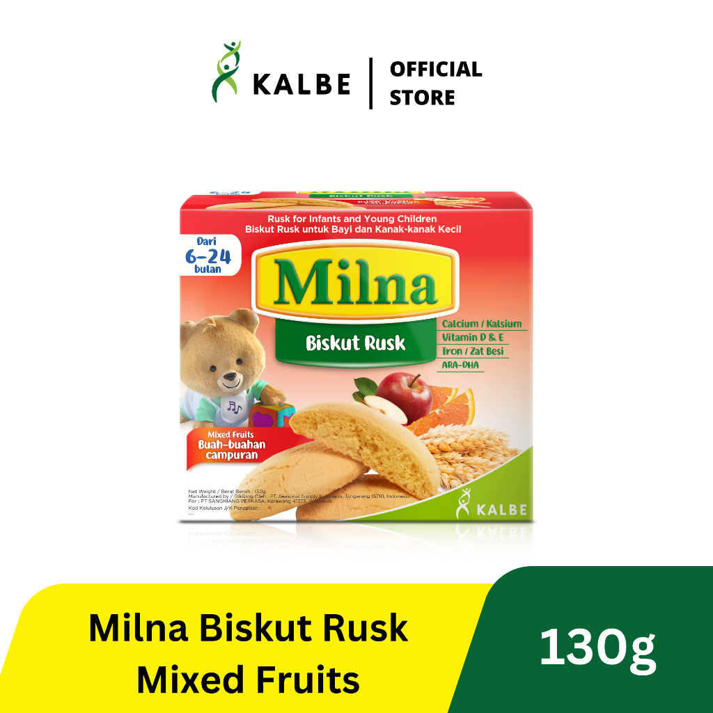 Milna Baby Rusk Mix Fruit (130g) | Shopee Malaysia