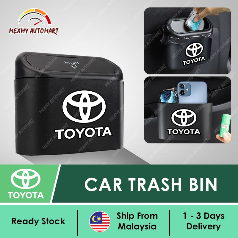 TOYOTA Car Trash Bin VIOS YARIS COROLLA CROSS VELOZ FORTUNER HILUX ...