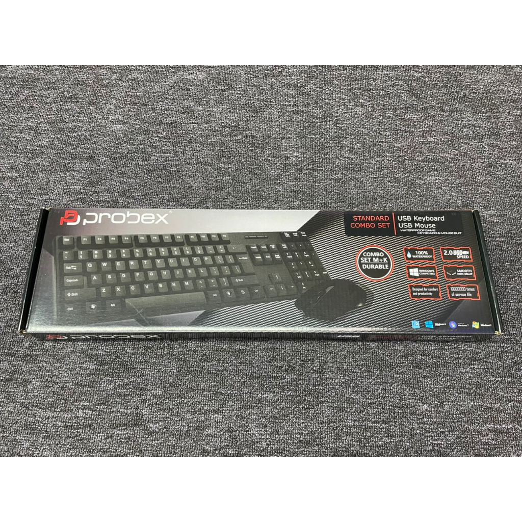 PROBEX STANDART COMBO SET USB KEYBOARD MOUSE WIRED /WIRELESS | Shopee ...