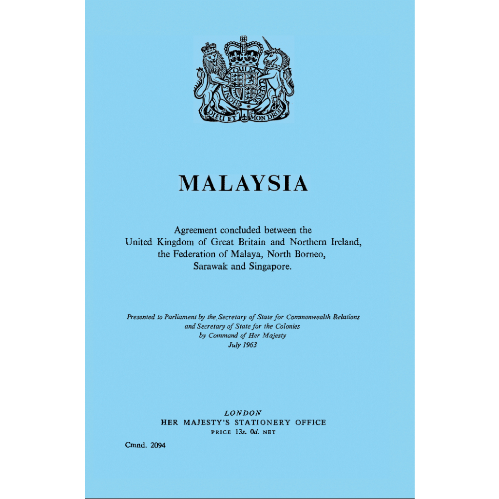 MA63 : PERJANJIAN MALAYSIA 1963 (Malaysia Agreement 1963) | Shopee Malaysia