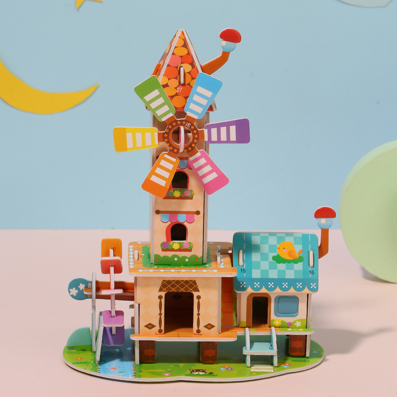 3D Puzzle Building Jingsaw for kids/ KLCC 3D Puzzle Educational Toys ...