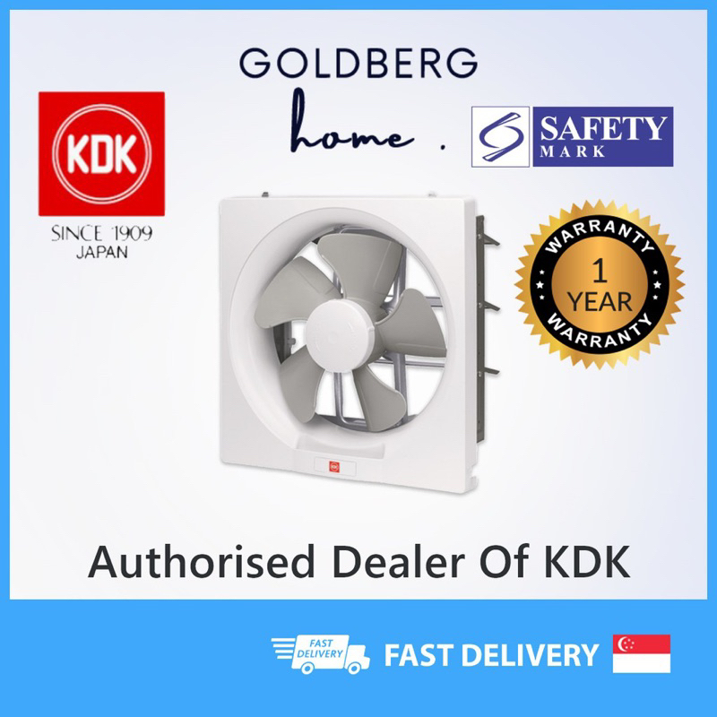 KDK 20 25 AUH Exhaust Fan Wall Mount Ventilating Fan | Goldberg Home ...
