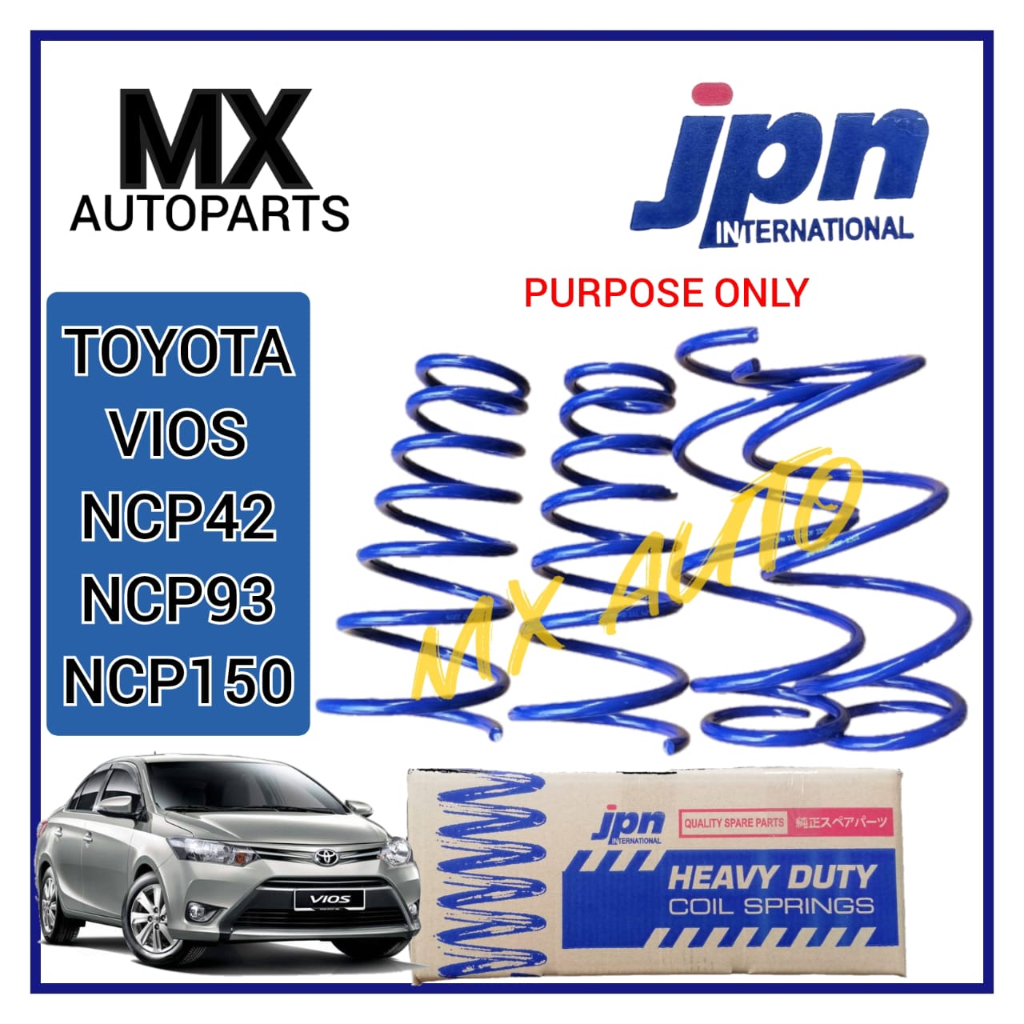 JPN INTERNATIONAL HEAVY DUTY COIL SPRING TOYOTA VIOS NCP42 NCP93 NCP150 ...