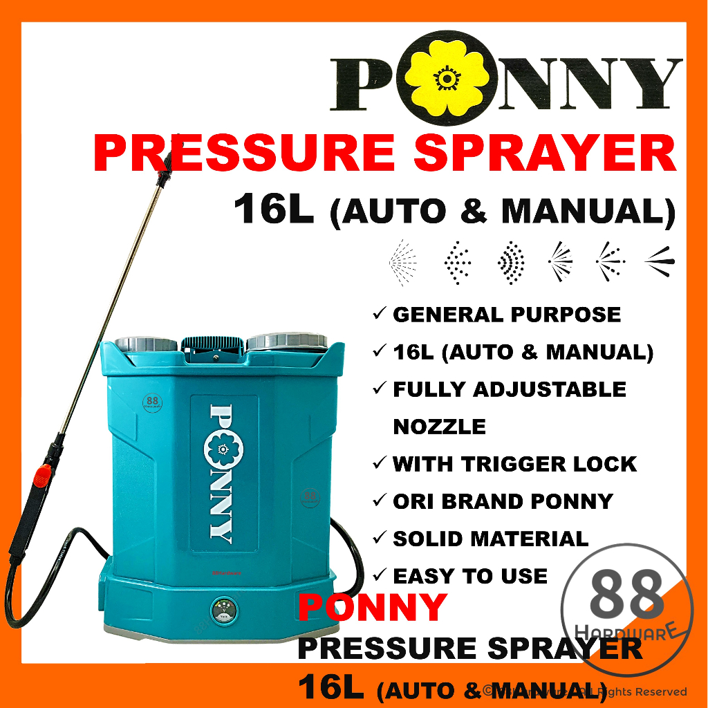 16L Ponny water sprayer pump Pam racun Pam racun bateri Pump racun ...