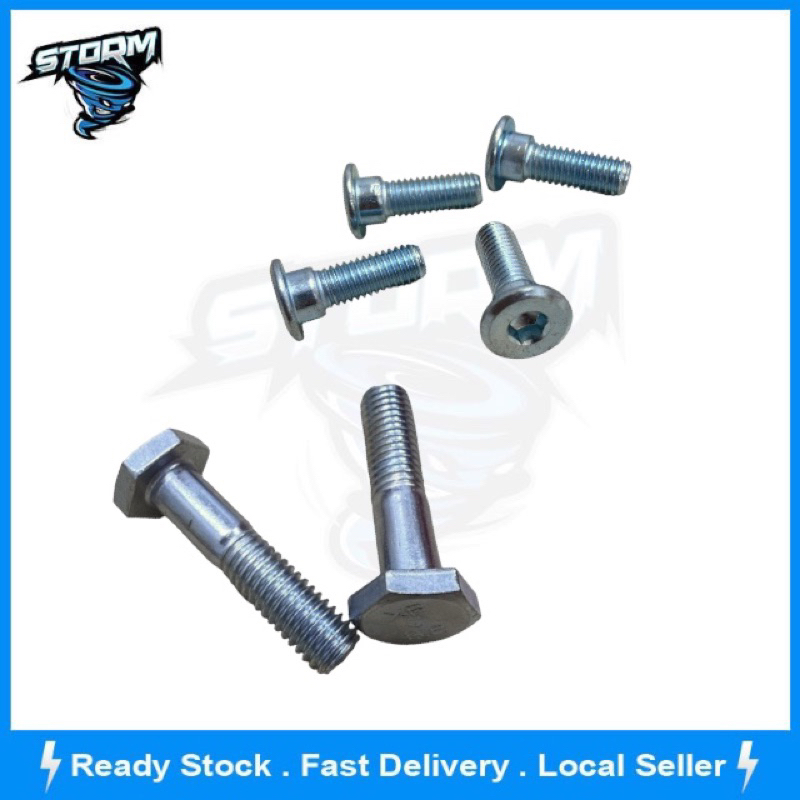 KRISSII CT110 KRISS120 KRISTAR CALIPER SCREW DISC BRAKE PLATE SCREW SET ...