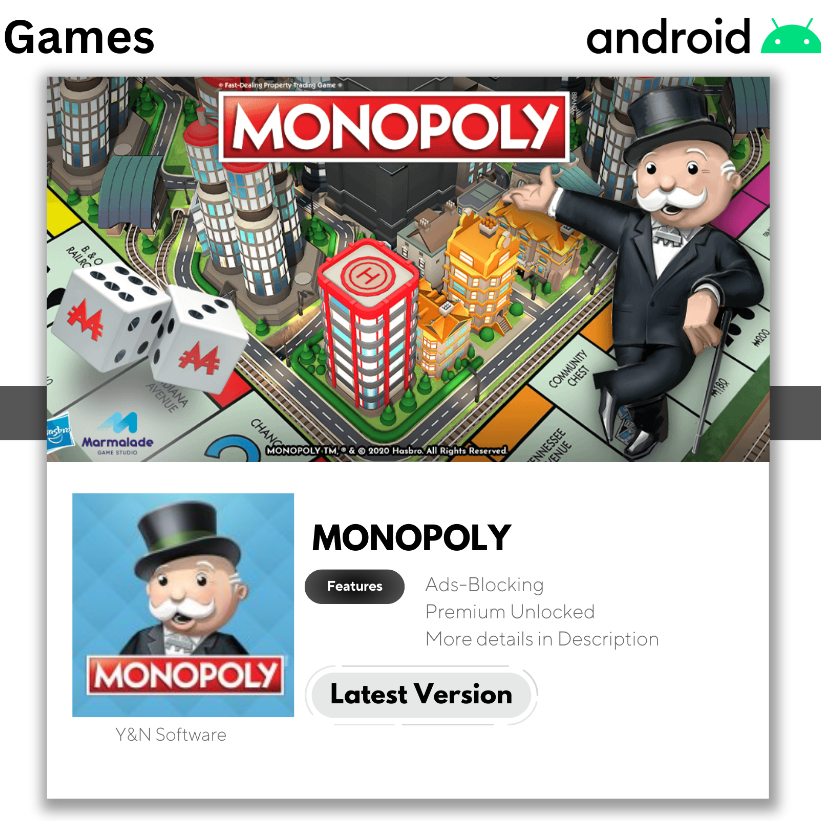 Monopoly [MOD] Latest 2024 | Android Game | Shopee Malaysia