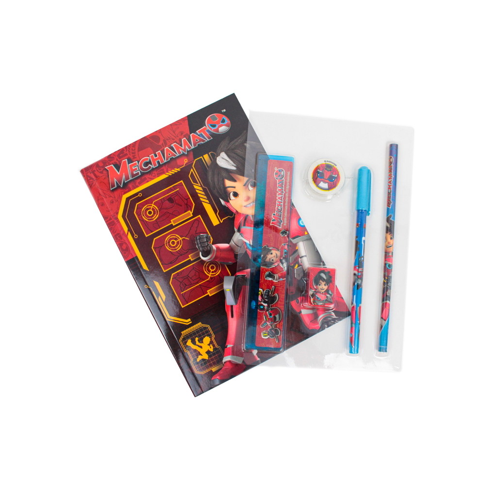 Mechamato Amato Mechabot 6 in 1 Notebook Set - Red Colour For School ...