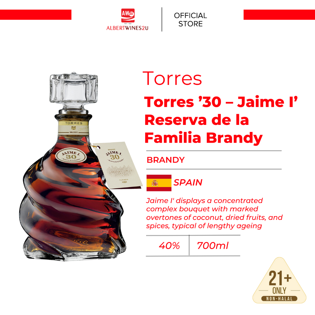 Torres '30 - Jaime I' Reserva de la Familia Brandy 三十年白兰地 | Shopee Malaysia