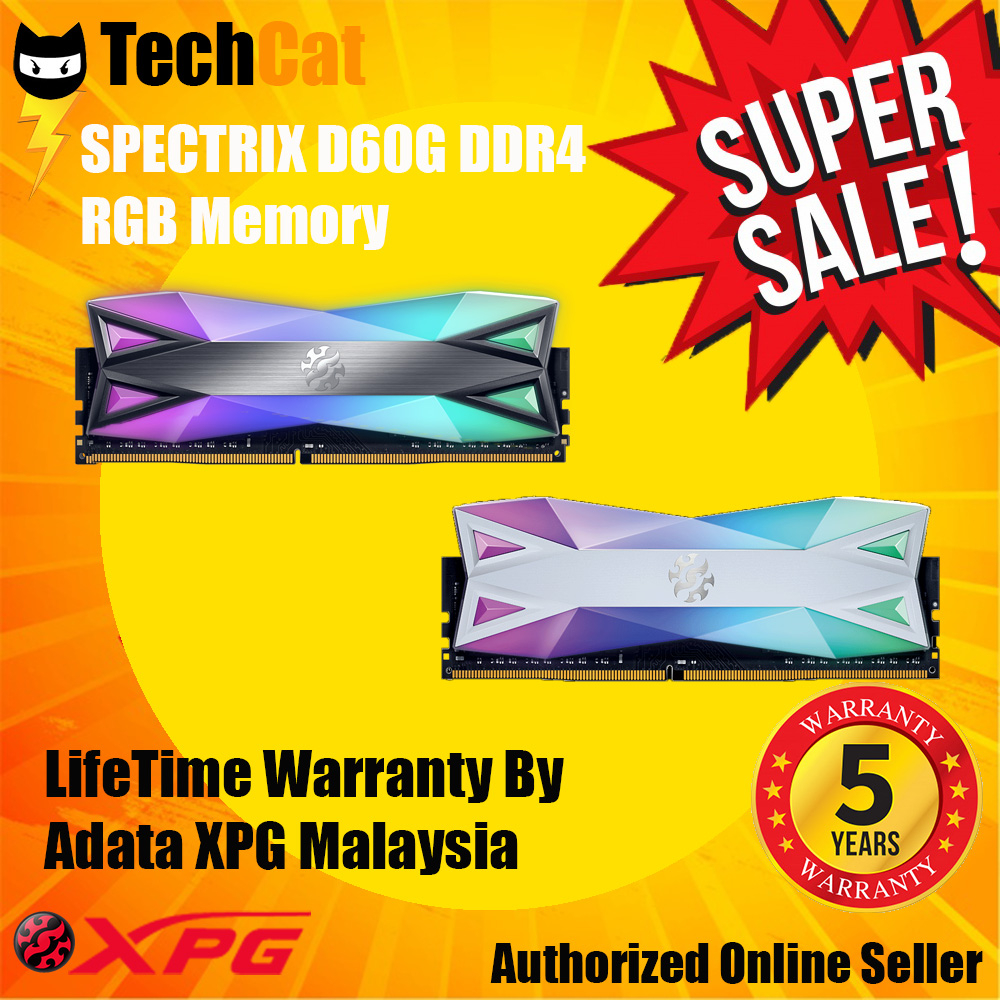 ADATA XPG GAMING RAM SPECTRIX D60G RGB DDR4 16GB 32GB Dual Pack ...