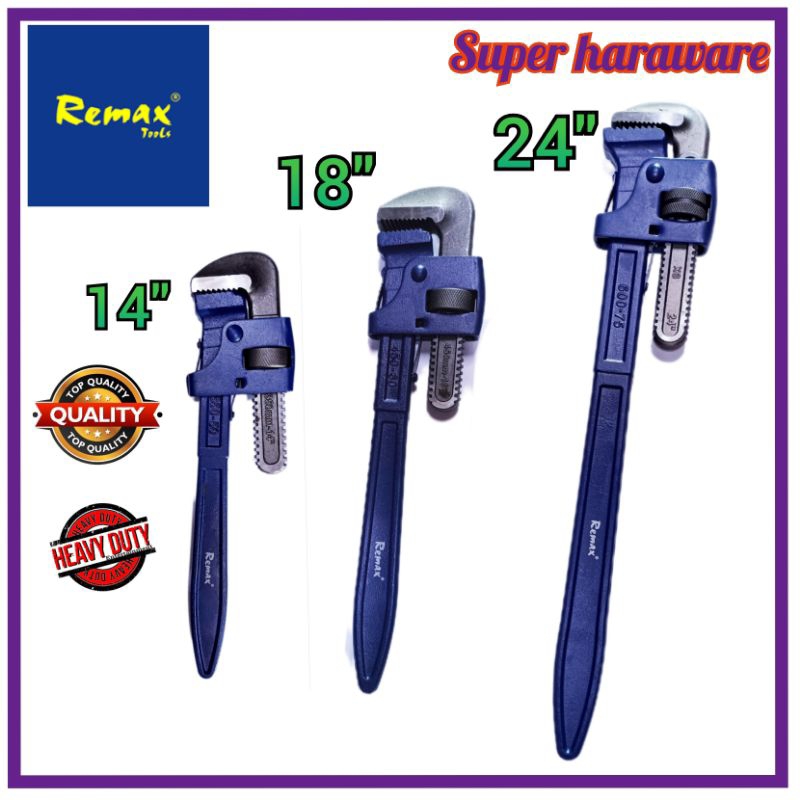 14"/18"/24" remax TOOLS PIPE WRENCH STILLSON TYPE/pipe wrench/gastong ...