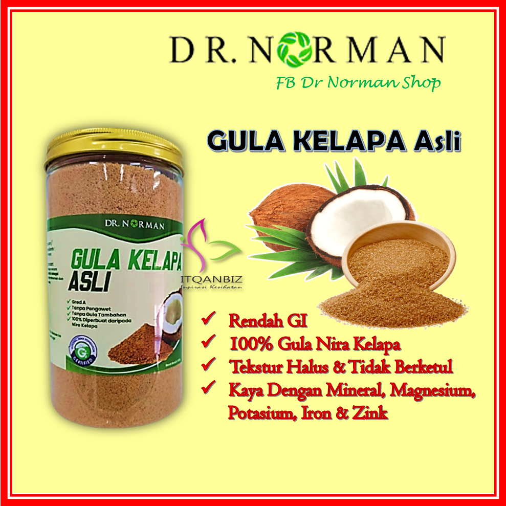 DR NORMAN - Gula Kelapa Asli Organik 100% Original Tanpa Campuran ...
