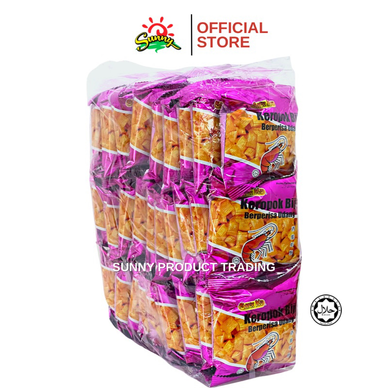 16g x 30’s Snek Ku Keropok Biji Berperisa Udang Prawn Flavoured Snack ...