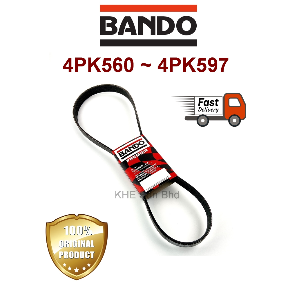 4PK 560 575 580 595 597 Bando Micro V Rib Belt Japan 4PK560 4PK575 ...
