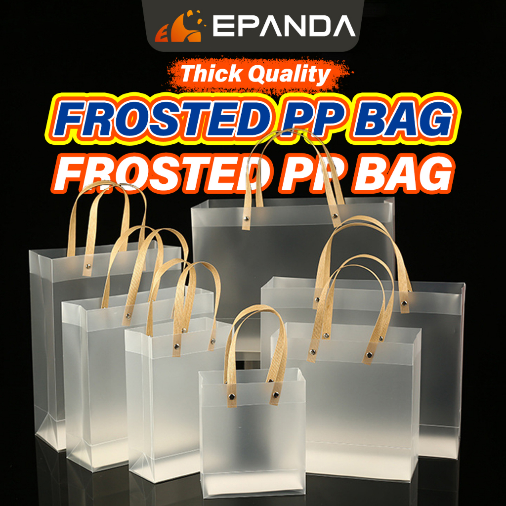 EPANDA Plastic Goodies Bag Wedding Plastic Doorgift Bag Transparent ...
