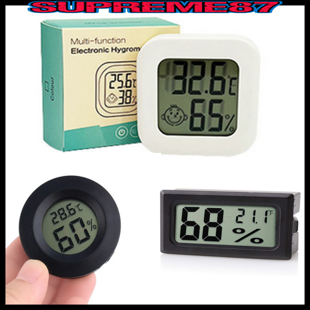 Indoor Mini Thermometer Digital Hygrometer meter Gauge, Portable ...