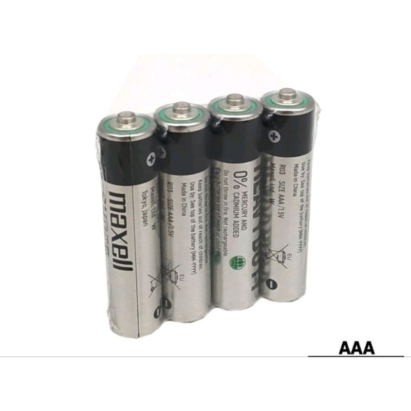 Maxell Genuine AA AAA Zinc Battery Super Power Ace Super Heavy Duty ...