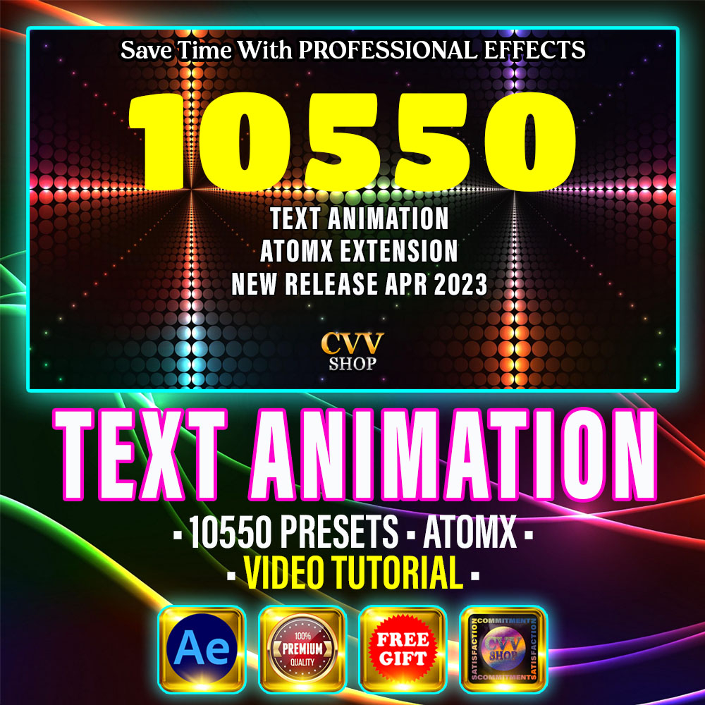 Text Animation Presets 10550 - For AE PC Windows - AtomX Plugin Extension | Shopee Malaysia