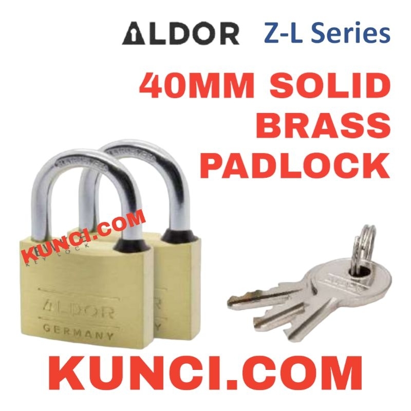 ALDOR 40MM SOLID BRASS PADLOCK 40MM | Shopee Malaysia