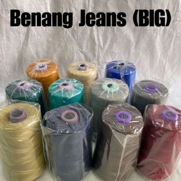 Benang Jeans 2000m / Sewing Thread Jeans 2000m/Benang Kasar/Thread ...