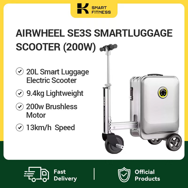 Airwheel SE3S Ride Boarding Luggage 20L Electric Smart Luggage Scooter ...