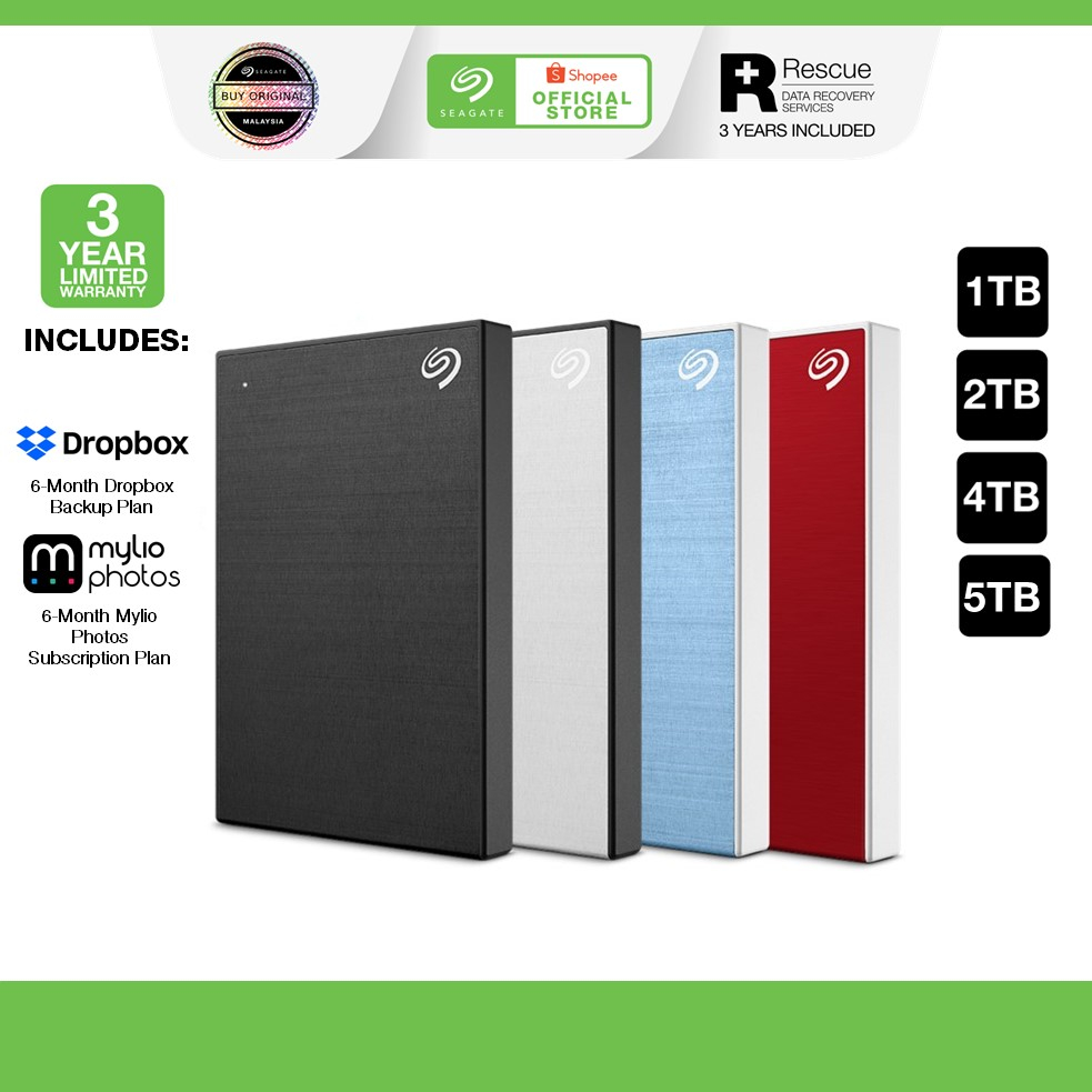 Seagate One Touch External HDD with Password Protection - USB 3.0 for Windows and Mac / Hard ...