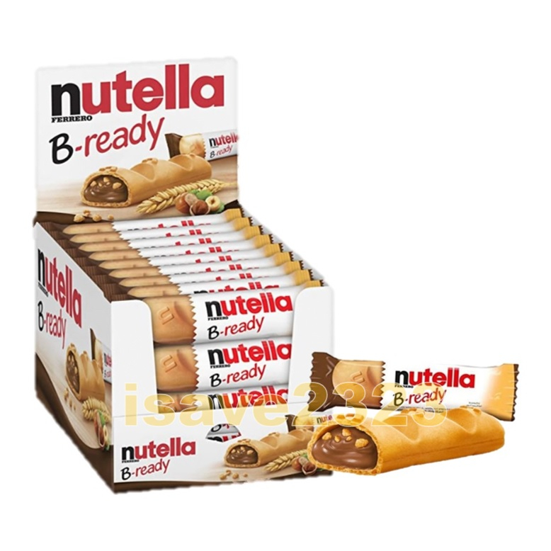 Nutella B-ready Wafer T1 (36pcs) / Biscuit Hazelnut Spread with Cocoa ...