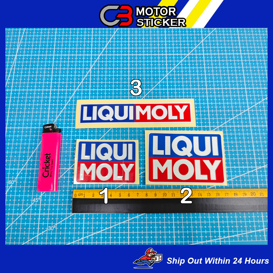 Liqui Moly Logo Sticker Cutting Overlapping Pantul Cahaya / R50 ...