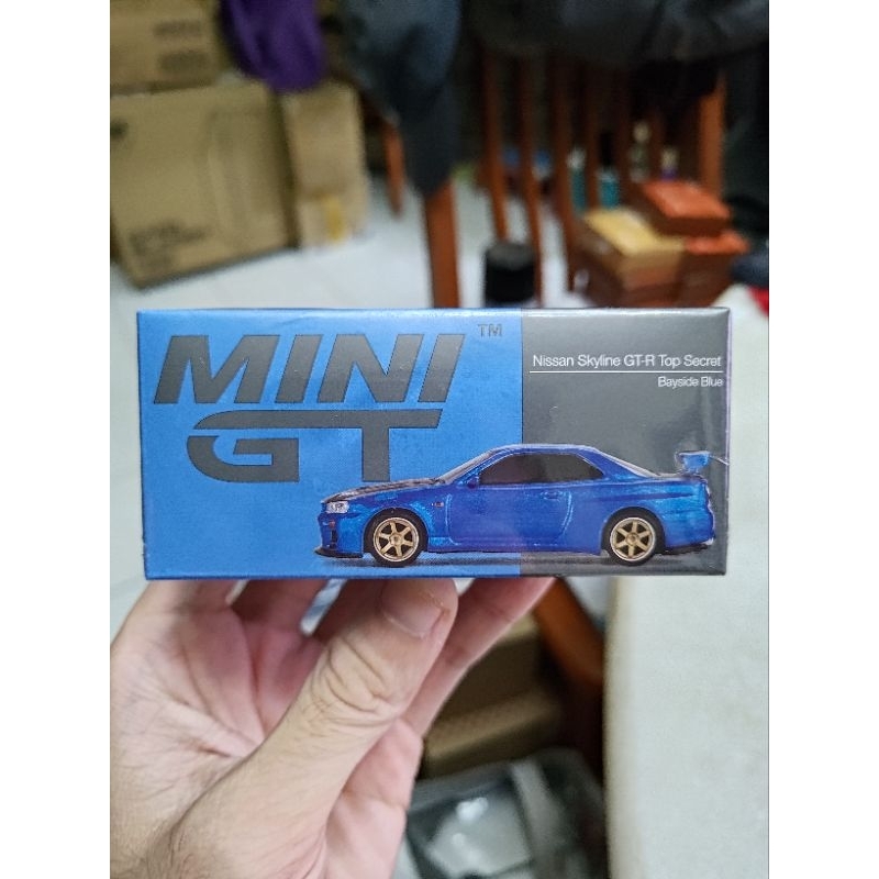 Mini GT Nissan Skyline GT-R Top Secret Bayside Blue #531 | Shopee Malaysia