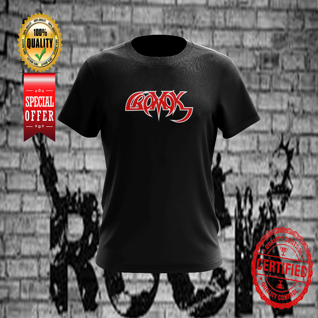 CROMOK ROCK N ROLL TSHIRT DESIGN 1 ROCK BAND BAJU ROUND NECK UNTUK ...