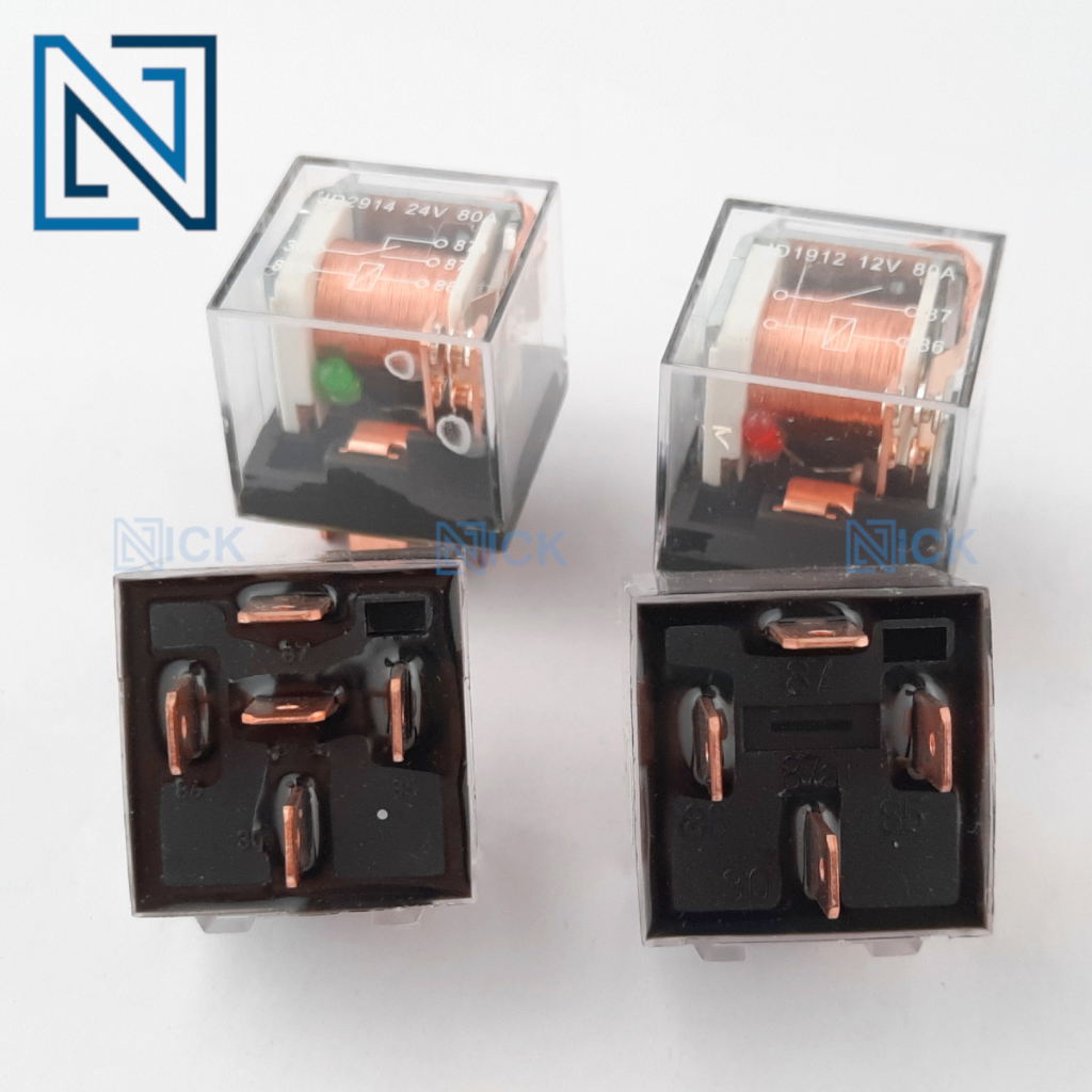 4 Pin 5 Pin 12V 24V 80A 80AMP Waterproof Trasparent Case Automotive ...
