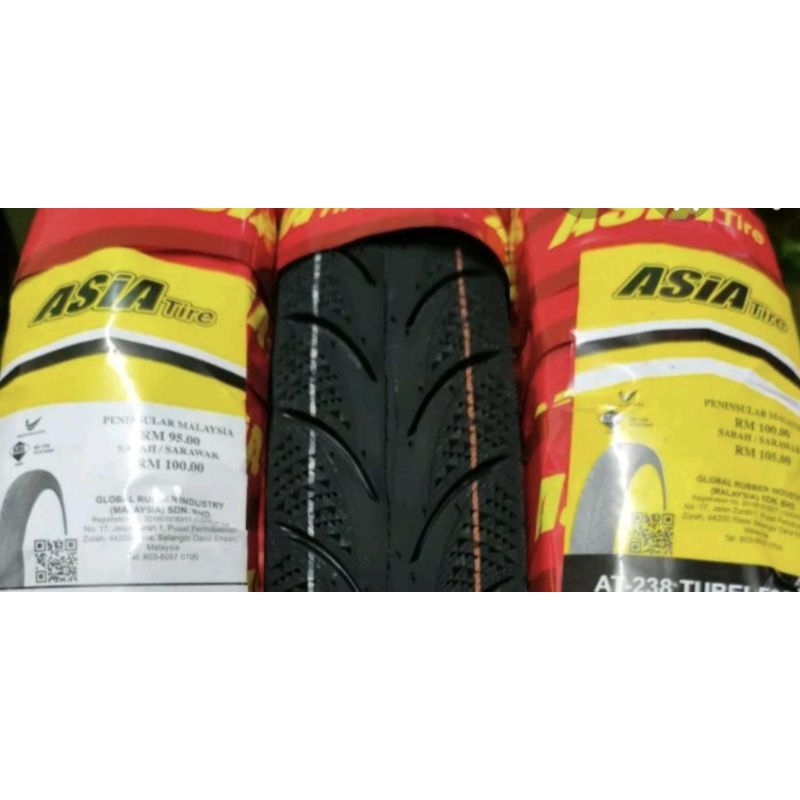 TAYAR TUBELESS 60/80x17 60/90x17 70/90X17 80/90X17 TAYAR MOTORSIKAL ...