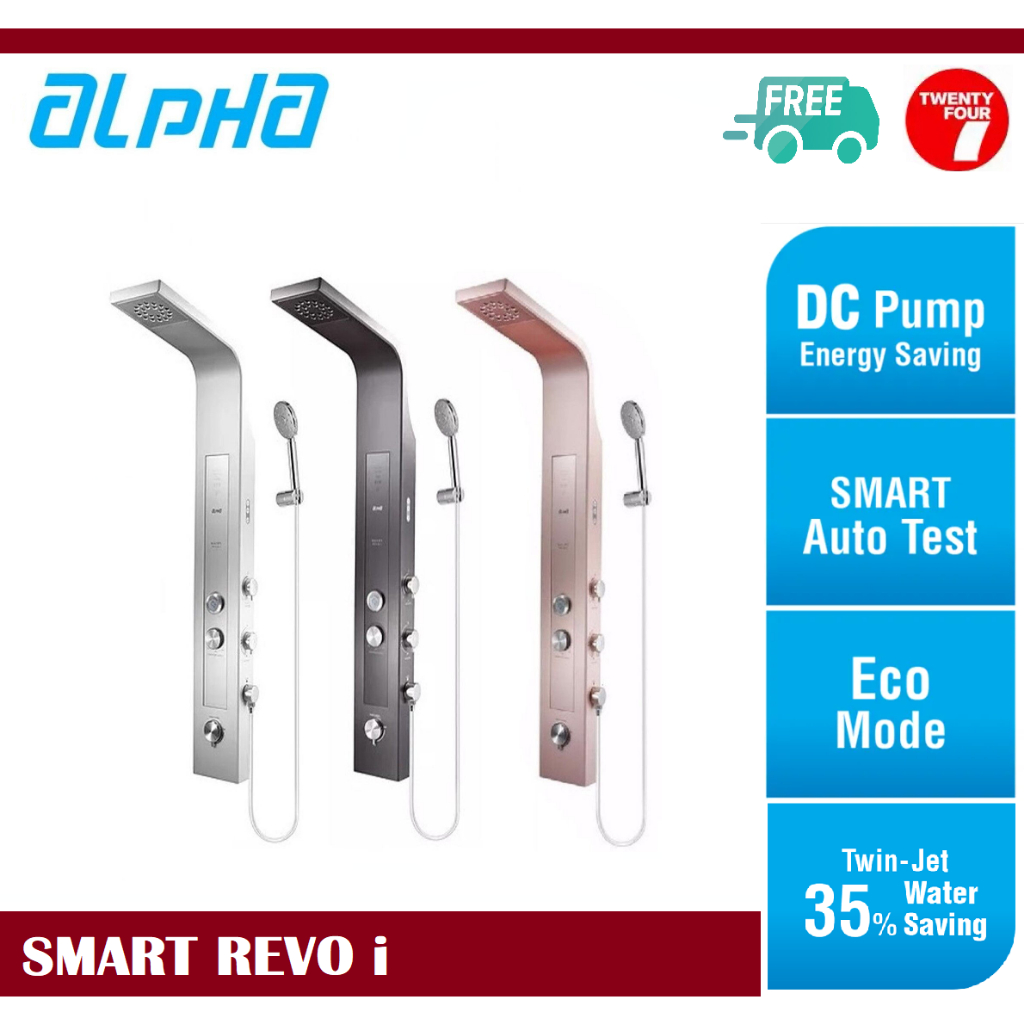 ALPHA - SMART REVO i Rain Shower Instant Water Heater (DC Pump) SMART ...