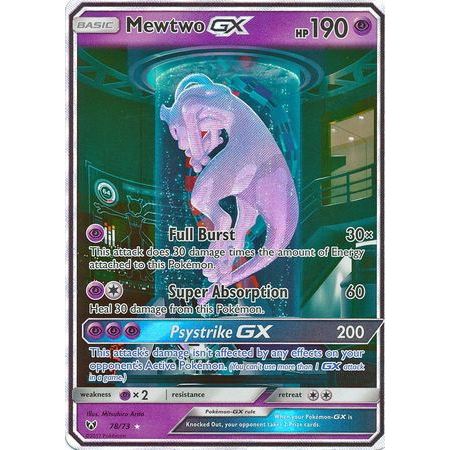 Pokemon TCG - Mewtwo GX - 78/73 - Secret Rare | Shopee Malaysia