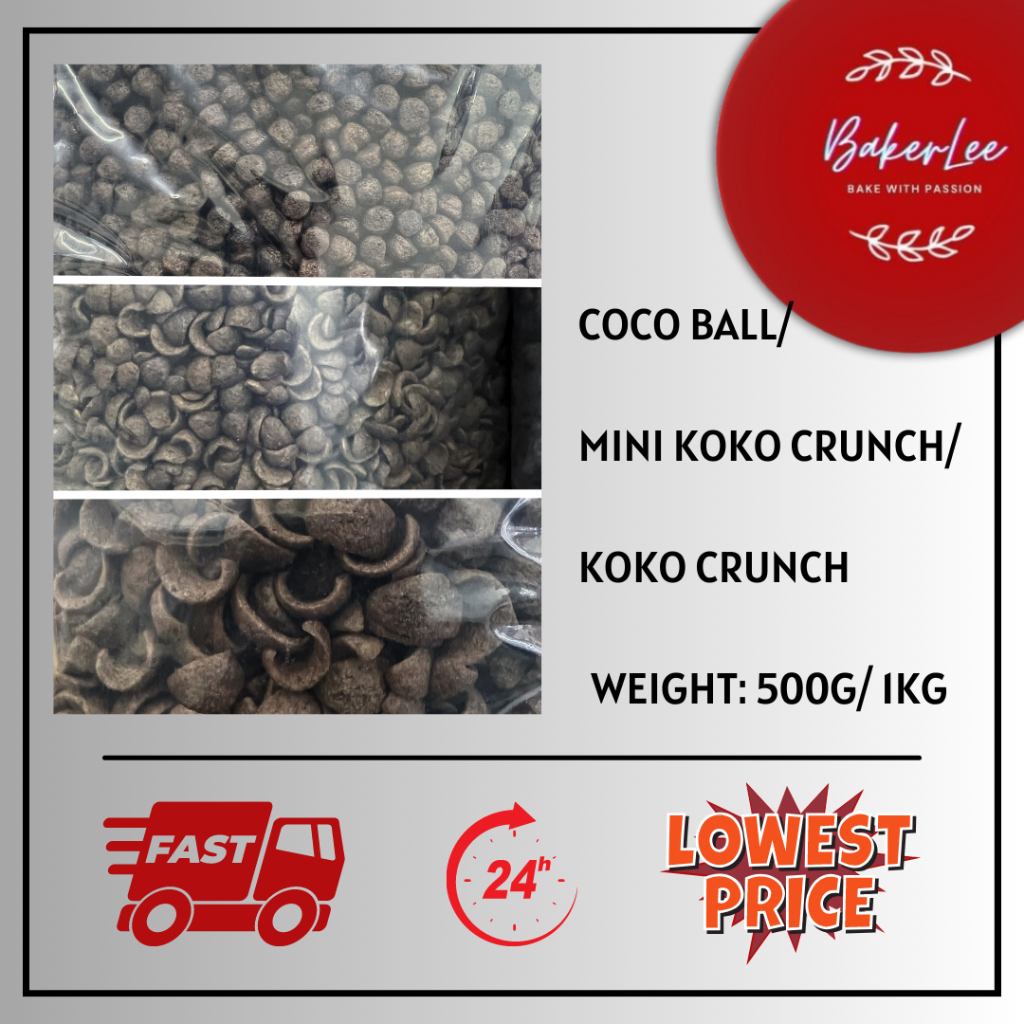 PREMIUM QUALITY KOKO CRUNCH / MINI KOKO CRUNCH [ 500G OR 1KG ] | Shopee ...