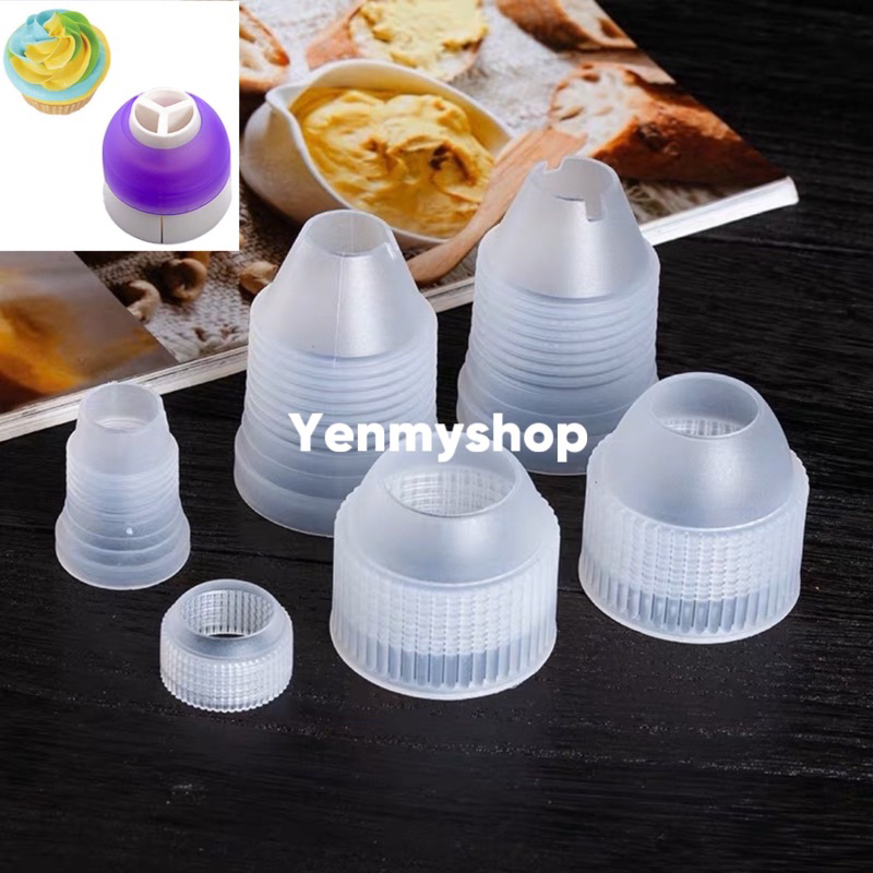 1 PC Icing Piping Nozzle Converter Adapter Cream Coupler Cake Cupcake ...