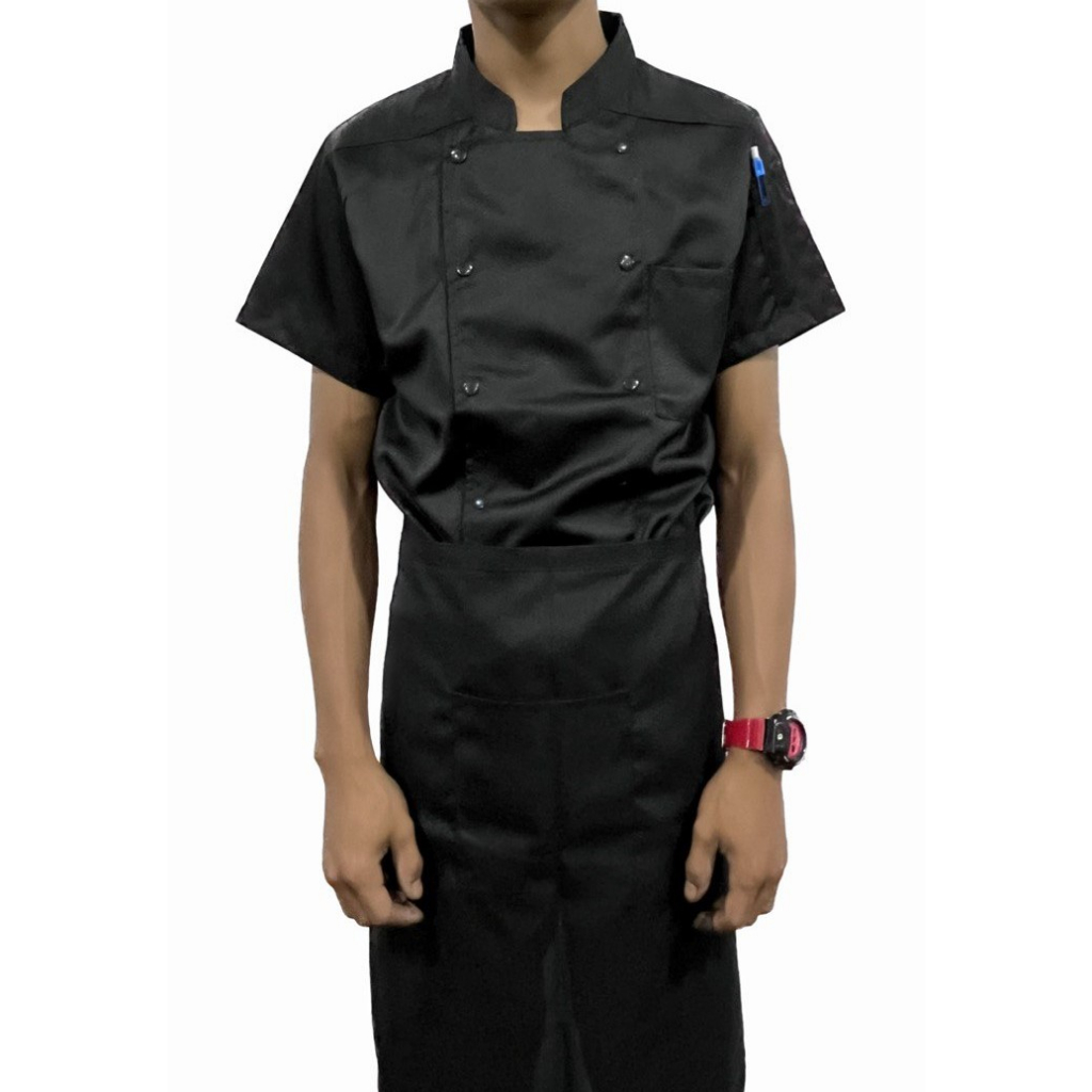 Chef Uniform Chef Clothes Short Sleeve Hotel Restaurant Kitchen Uniform ...